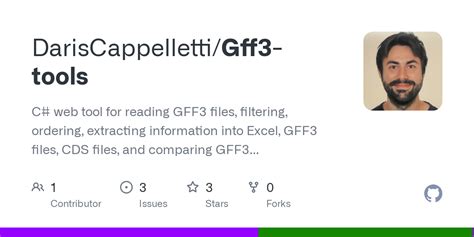 GitHub DarisCappelletti Gff Tools C Web Tool For Reading GFF Files Filtering Ordering