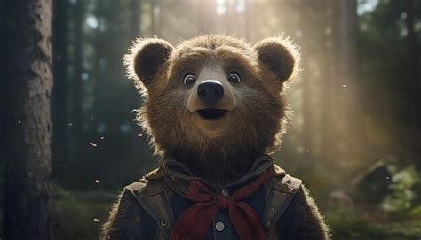 Premium Ai Image Ted Bear Cinematic Photography