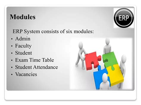 The Erp System For An Institution Pptx