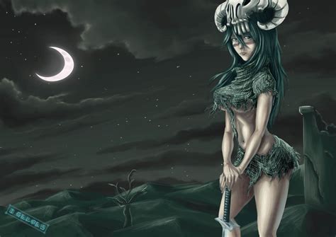 Wallpaper Anime Girls Warrior Bleach Mythology Espada Crescent