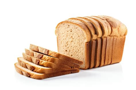 Premium Ai Image Isolated Wheat Sliced Bread