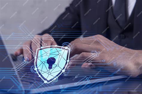 Premium Photo A Programmer Is Typing A Code On Computer To Protect A Cyber Security From