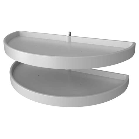 Rev A Shelf 2 Shelf White Plastic Lazy Susan 6882 39 11 570 The Home Depot