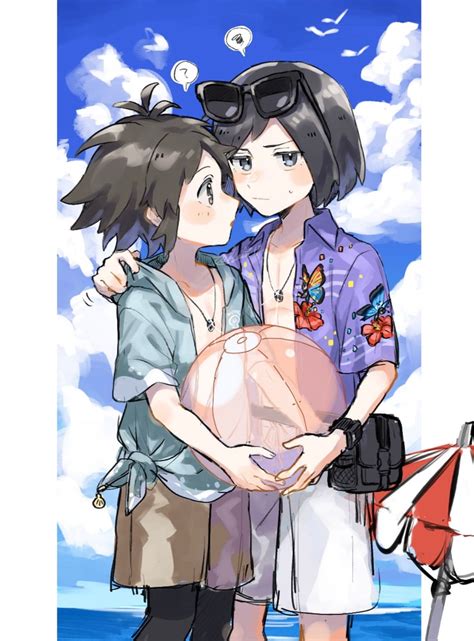 Nate And Calem Pokemon And 3 More Drawn By Upiukn18pkanother