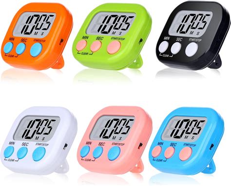 Kitchen Timer 6 Packs Digital Timers For Classroom Small Magnetic