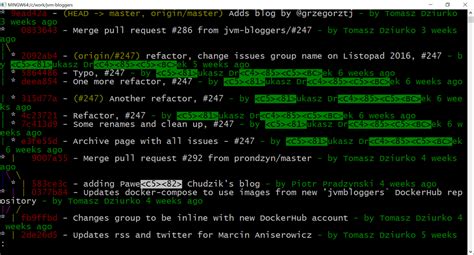 Git Log Output Encoding Issues In Windows 10 Cli Terminal Stack