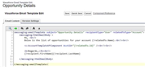 Apex Unable To Load Vf Component In The Vf Email Template