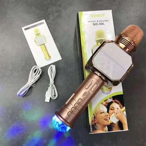 Dtech Wireless Microphone Hifi Speaker ไมค์โครโฟนไร้สายพกพา ลำโพงในตัว