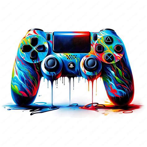 Colorful Gaming Controller Clipart High Quality Png  Digital