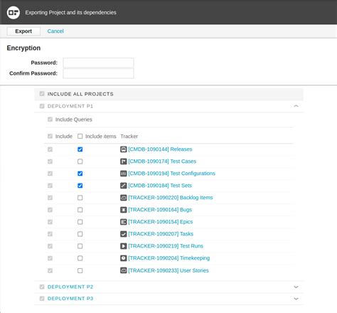 Project Configuration Deployment Across Codebeamer Instances
