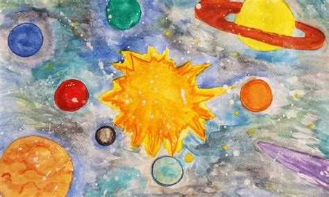 Як намалювати гуашшю космос Поради художникам початківцям