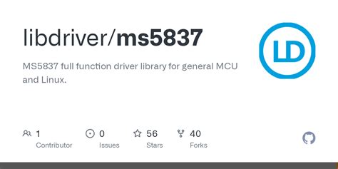 GitHub Libdriver Ms5837 MS5837 Full Function Driver Library For