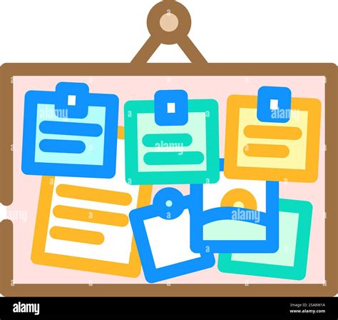 Mood Board Ux Ui Design Color Icon Vector Mood Board Ux Ui Design Sign Isolated Symbol