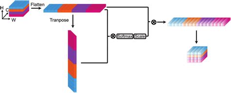 scaled dot product attention on feature maps single head we treat