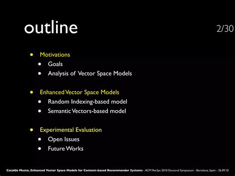 enhanced vector space models for content based recommender systems