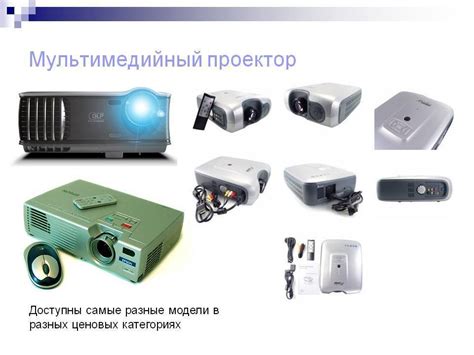 Какие бывают виды проекторов