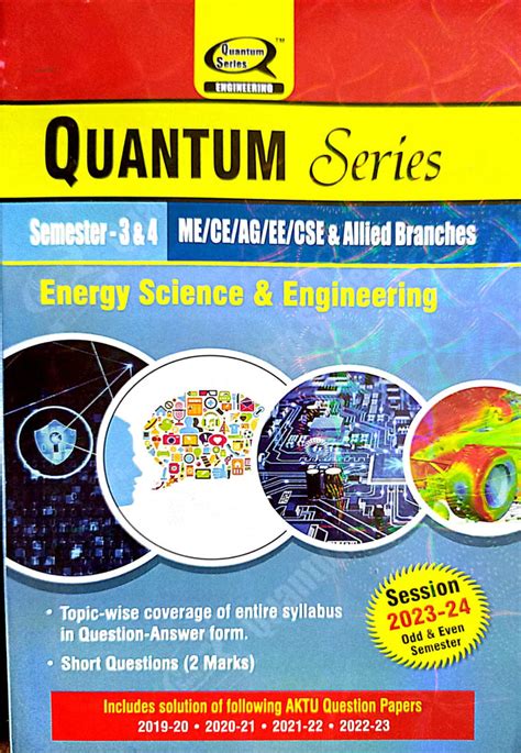 Quantum Series Of Energy Science And Engineering Aktu 2023 24 Prastuti Books
