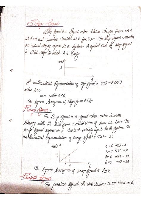 Step Parabolic Ramp Signal Electrical Studocu