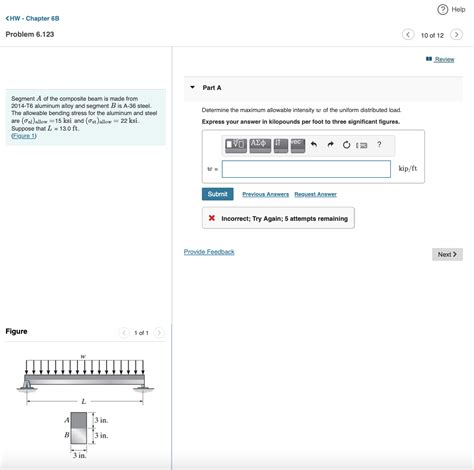 Solved Segment A ﻿of The Composite Beam Is Made From2014 T6