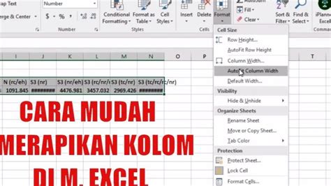 Cara Merapikan Kolom Di Excel Tampilan Data Yang Lebih Profesional