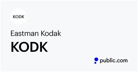 Buy Eastman Kodak Stock Kodk Stock Quote Today And Investment Insights