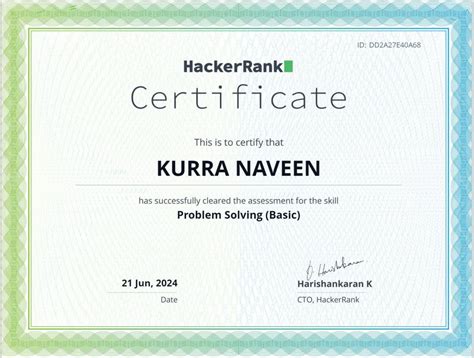 Completed Problem Solving Basic On Hackerrank Kurra Naveen Posted On The Topic Linkedin