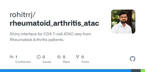 Github Rohitrrjrheumatoidarthritisatac Shiny Interface For Cd4 T