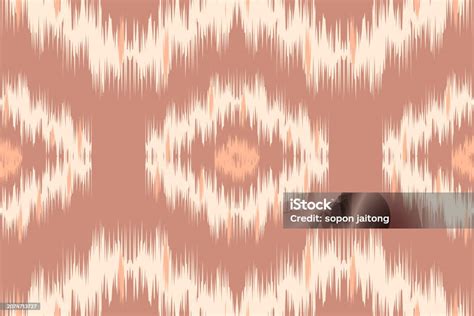 패브릭 Ikat 원활한 패턴 기하학적 민족 전통 자수 스타일 카펫 매트 사롱 Clothingpattern 불완전하지만 아름다운 디자인 벡터 일러스트 레이 션입니다 0명에