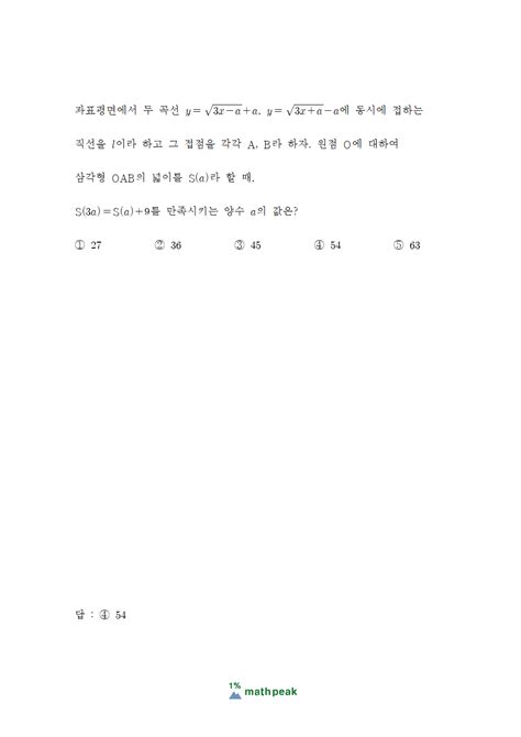 고1 무리함수 기출문제 풀이 3