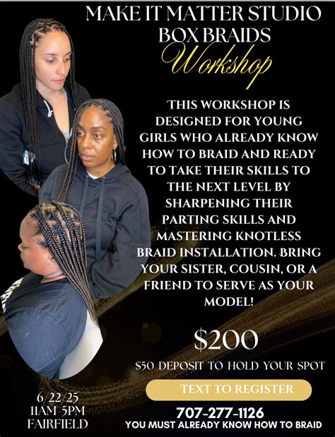 Braiding Class Make It Matter Studio