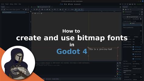 How To Create And Use Bitmap Fonts In Godot 4 Youtube