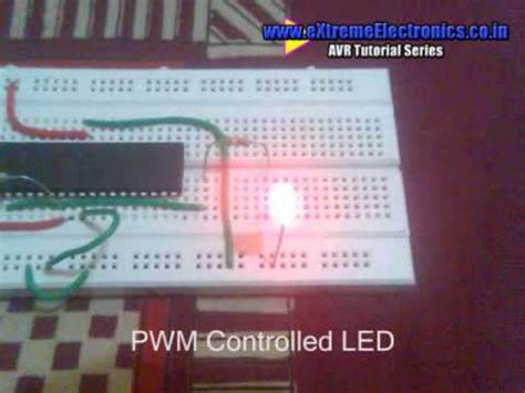 PWM Controlled LED AVR Tutorial Series YouTube