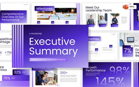 Executive Summary Powerpoint 548193 Templatemonster
