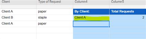 formula to pull data from one column and combine duplicates