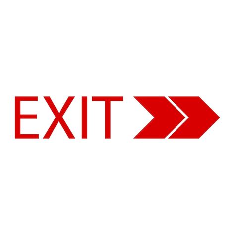 Premium Vector Exit Icon Vector Illustration Design