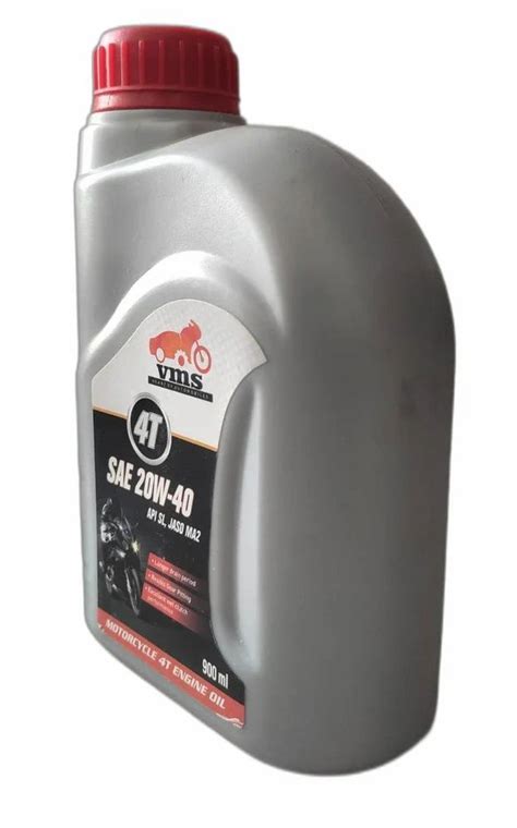 Conventional 900ml VMS SAE 20W40 Motorcycle 4T Engine Oil, Bottle of ...