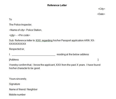 Real Info About Passport Recommendation Letter Sample Customer Service