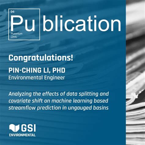 Gsi Environmental Inc On Linkedin Machinelearning Hydrology Waterresources Research