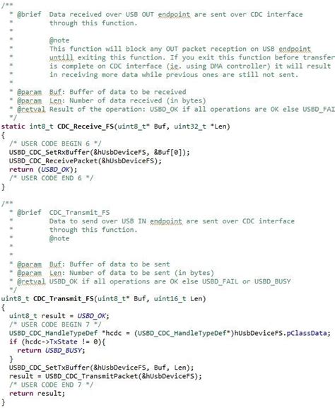 Correct Method Of Using Cdc Virtual Com Port Stmicroelectronics Community