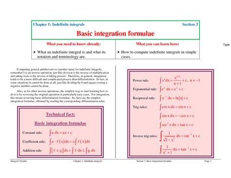 SOLUTION Basic Integration Formulae Studypool SOLUTION Basic Integration Formulae Studypool