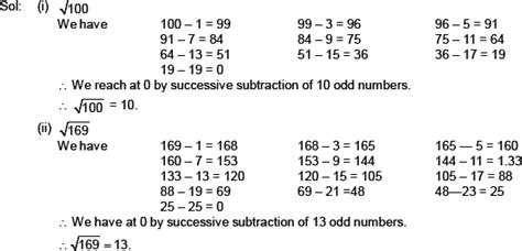 CBSE Math CBSE Squares And Square Roots NCERT Solutions