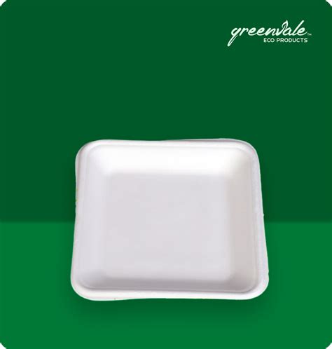 6“ Square Plate Greenvale Eco Products