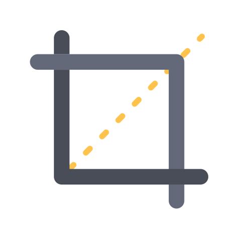 Crop Generic Color Fill Icon