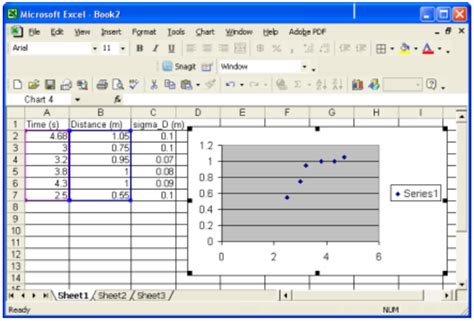 appendix g using excel to create a graph with error bars