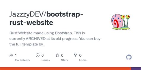 Bootstrap Rust Websiteindexhtml At Main · Jazzzydevbootstrap Rust