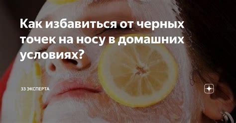 Как избавиться от черных точек на носу в домашних условиях 33 эксперта Дзен