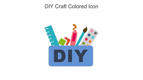 DIY Craft Colored Icon In Powerpoint Pptx Png And Editable Eps Format PPT Sample