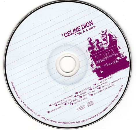 Celine Dion 1 Fille And 4 Types French Language Pop Cd Professionally Cl