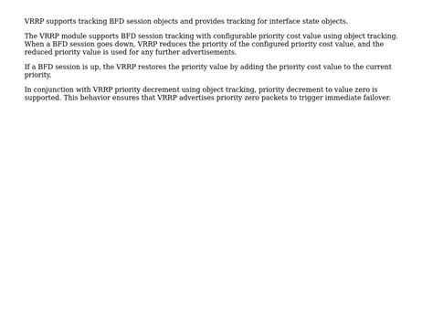Bfd Tracking Support In Vrrp Groups Dell Networking Layer 3 Leaf