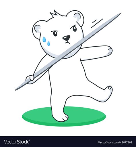 Javelin Throw Royalty Free Vector Image VectorStock
